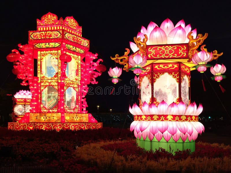 Chinese Traditional Lanterns Stock Image - Image of painting, festive ...