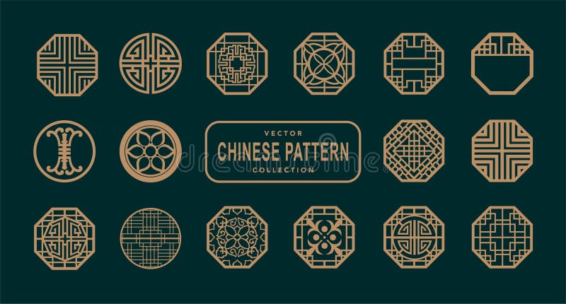 Chinese Traditional Patterns, from Ancientism Stock Vector ...