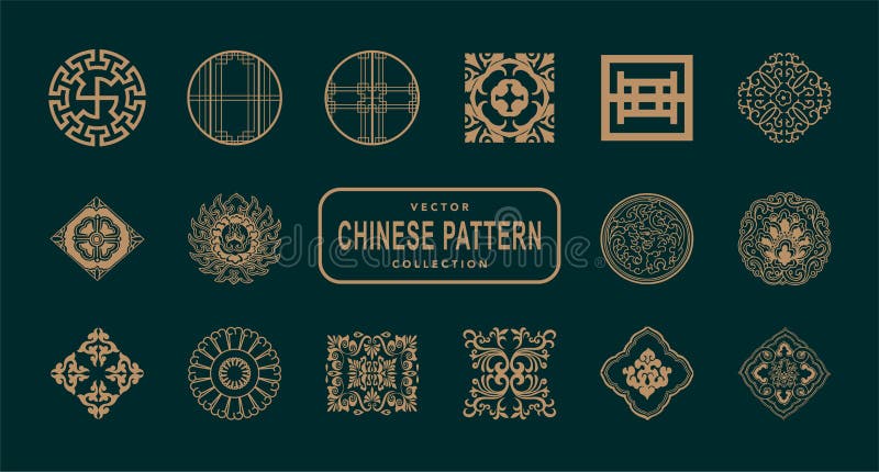 Chinese Traditional Patterns, from Ancientism Stock Vector ...