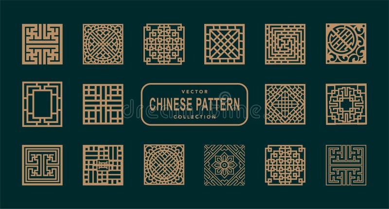 Chinese Traditional Patterns, from Ancientism Stock Vector ...