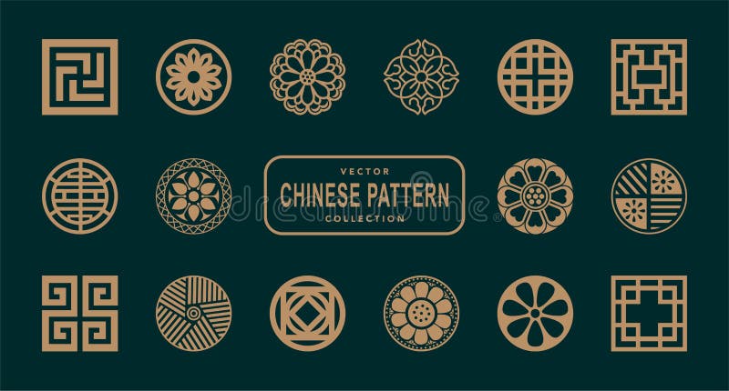Chinese Traditional Patterns, from Ancientism Stock Vector ...
