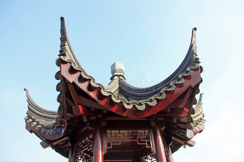 Chinese Traditional Pavilion Roof Stock Photo - Image of roof ...