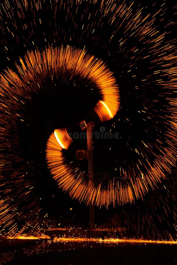 Chinese Traditional Performance Skills, Iron Flower Performance Stock ...