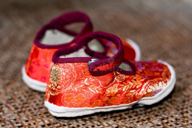 Chinese traditional shoes stock image. Image of china - 3266541