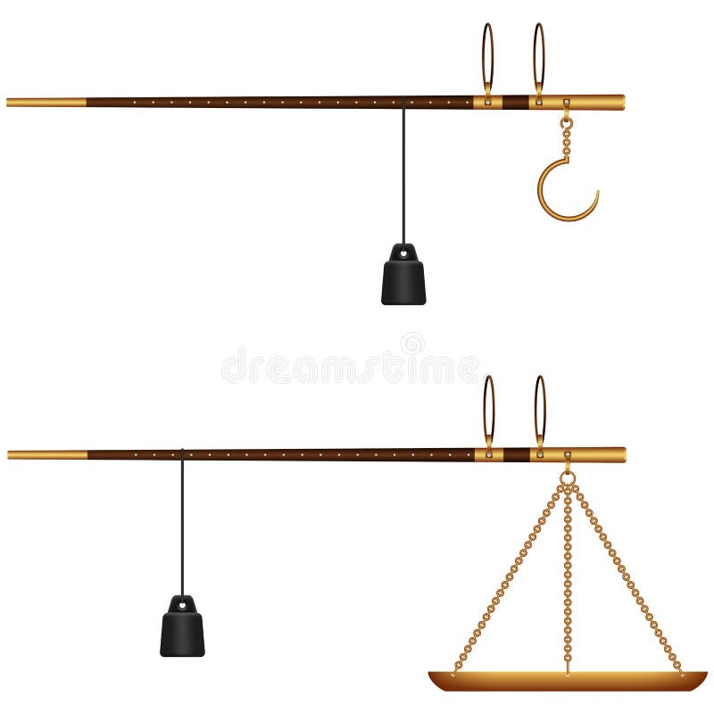 Chinese Traditional Steelyard Stock Vector - Illustration of copper ...