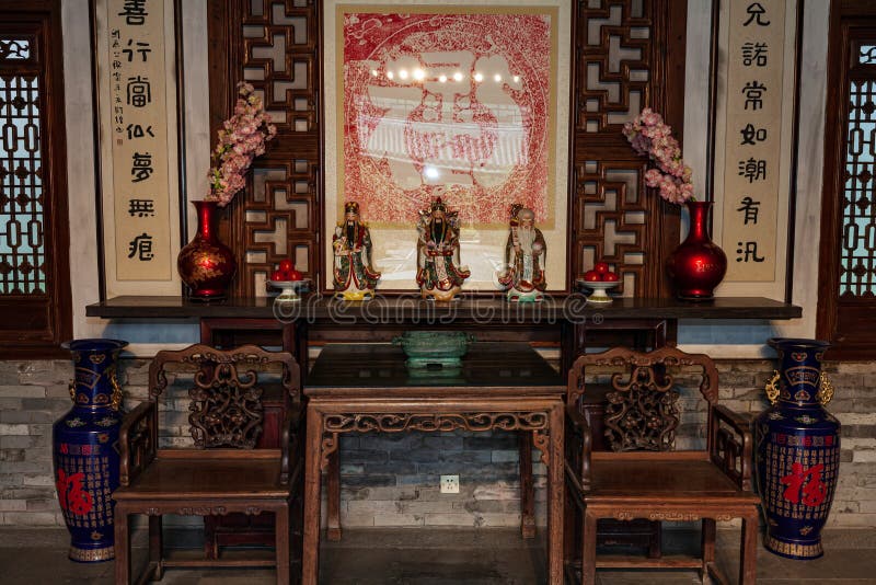 Chinese Traditional Study Room, Featuring Classical Chinese Study and ...