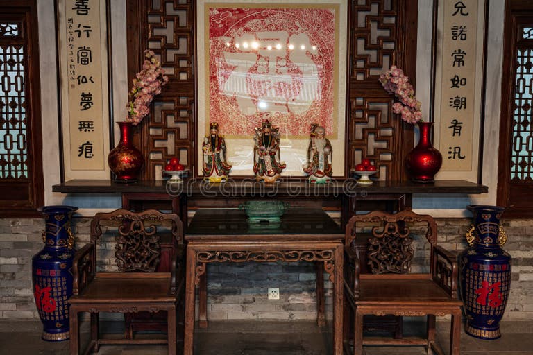 Chinese Traditional Study Room, Featuring Classical Chinese Study and ...