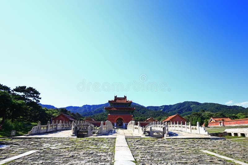Chinese Traditional Style of Architecture Stock Image - Image of ...