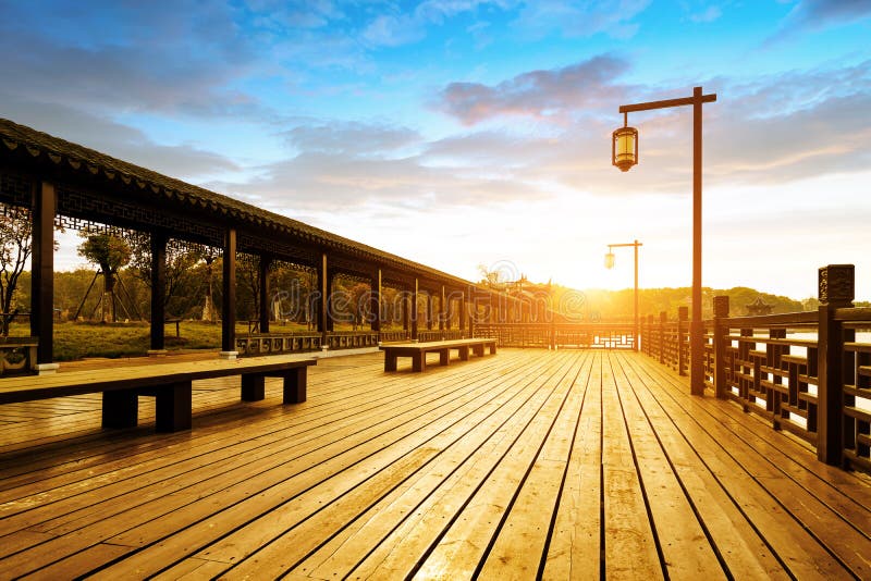 Chinese Traditional Style Bridge Stock Image - Image of ancient, park ...