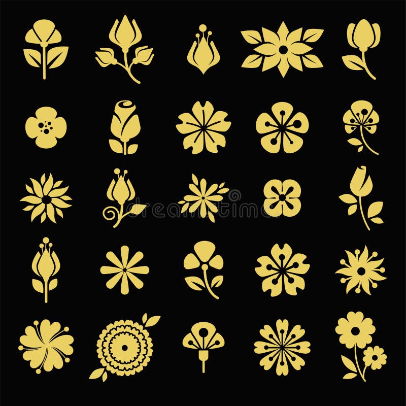 Chinese Traditional Symbols Stock Illustration - Illustration of asia ...