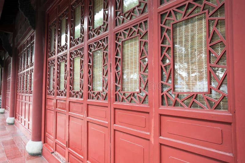 Chinese Traditional Window and Door Stock Image - Image of door, asia ...