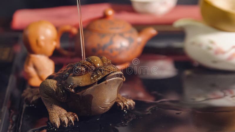 Chinese Traditions. Toad in the Tea Ceremony Stock Photo - Image of ...
