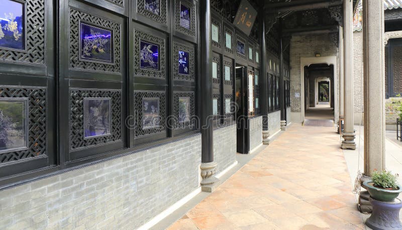 Asian Chinese Wooden Door Wood Gate of Classic House Stock Photo ...