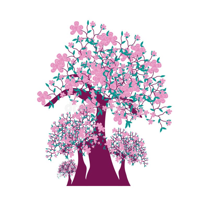 Chinese tree natural icon stock illustration. Illustration of japan ...