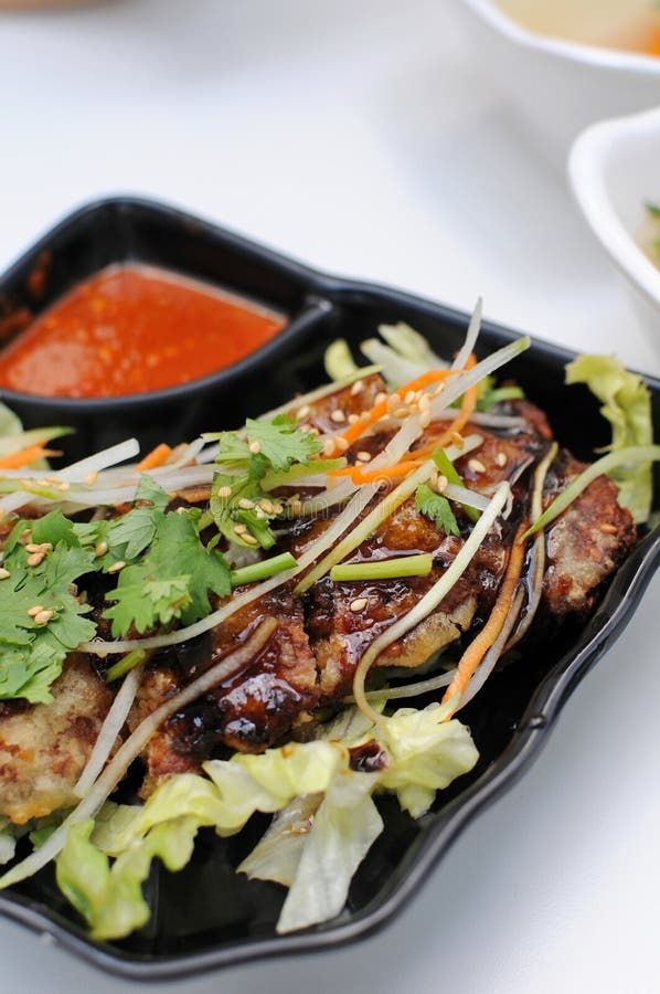 Chinese Vegetarian Deep Fried Cuisine Stock Image - Image of delicacy ...