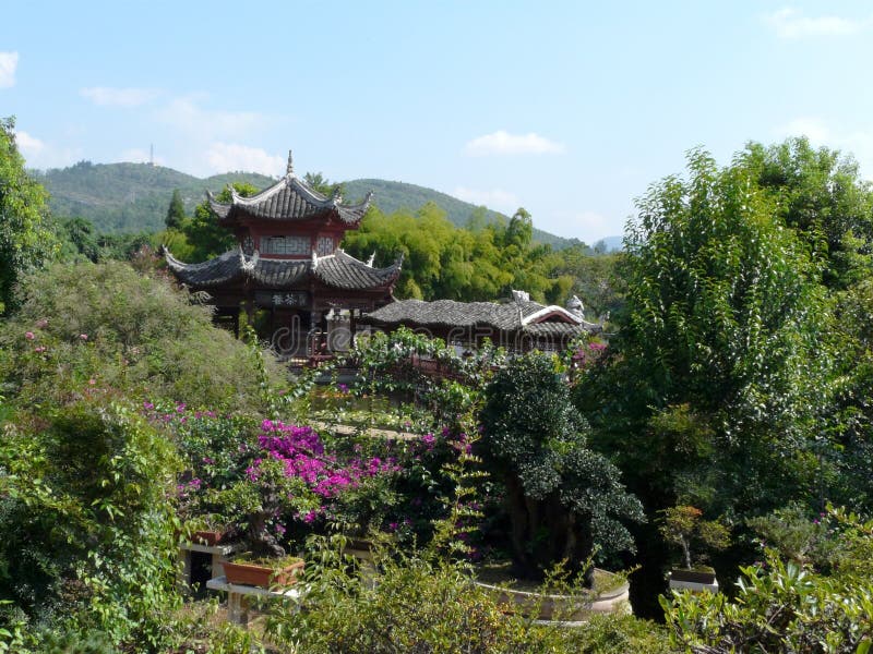 Chinese villa stock image. Image of building, chinese - 13417303