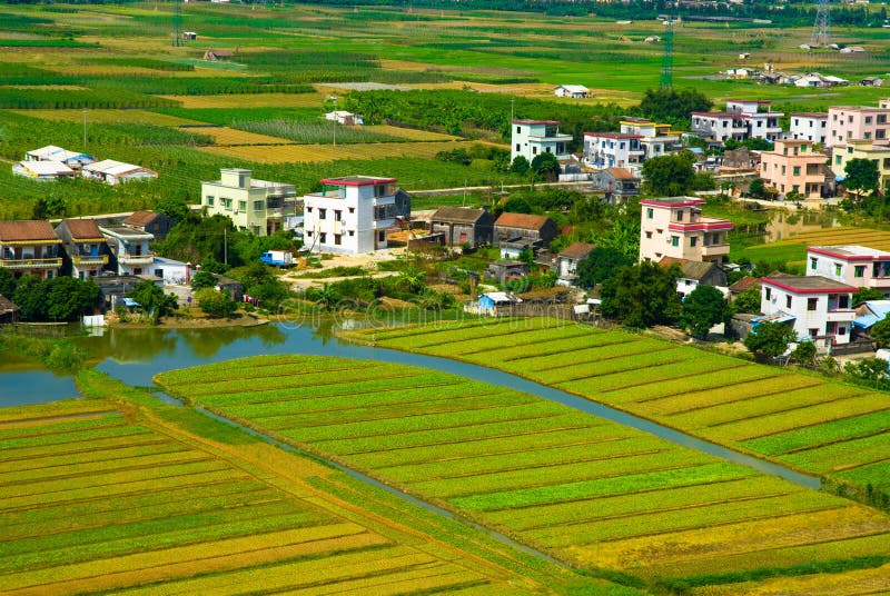 Chinese village stock image. Image of country, chinese - 16863347