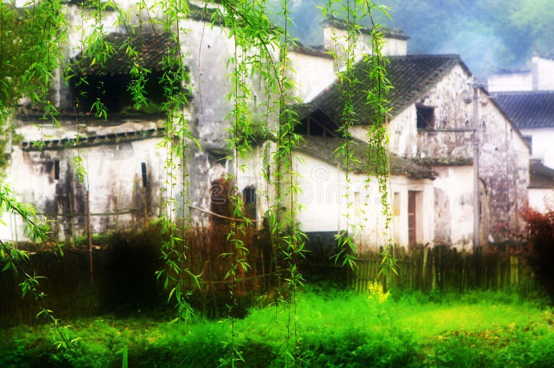 Chinese village stock image. Image of golden, jiangxi - 6213655