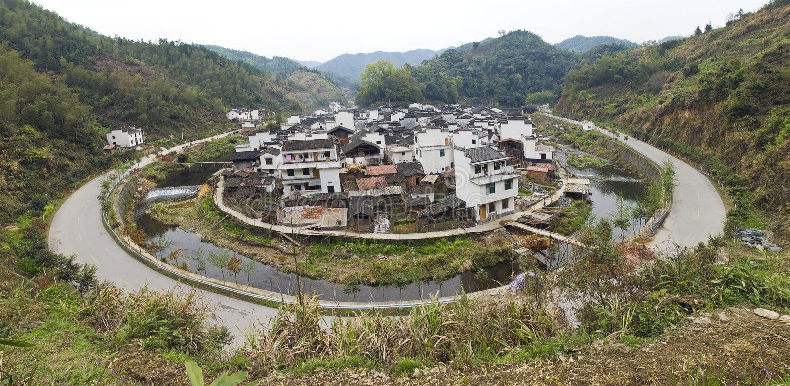 A Small Village in China Rural Area Stock Photo - Image of rural, china ...