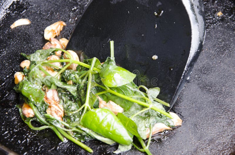 Chinese Violet Stir Fried Vegetable Stock Image - Image of cookery ...