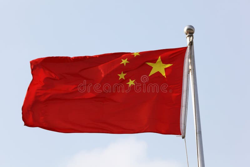 Chinese Vlag stock foto. Image of embleem, vlag, chinees - 17381702