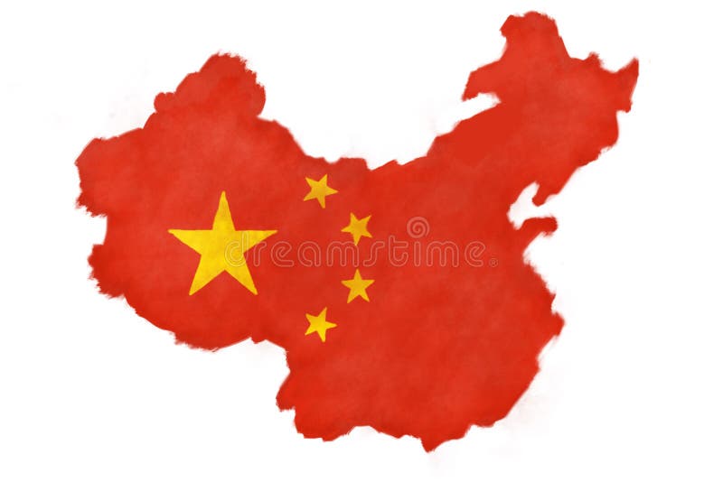 Chinese vlag stock illustratie. Illustration of ambtenaar - 5735265