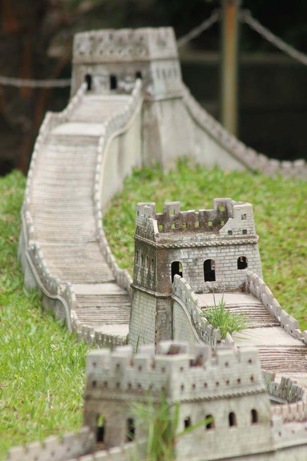 Chinese Wall Model Created Model Stock Photo - Image of fresh, flowers ...