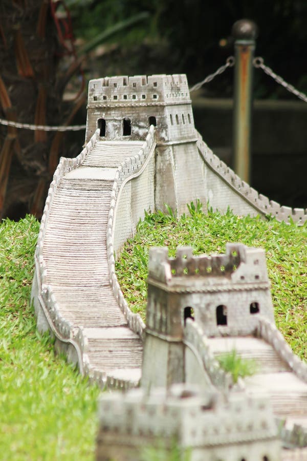Chinese Wall Model Created Model Stock Image - Image of destination ...