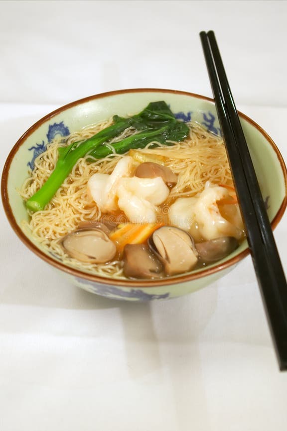 Chinese Wanton Noodle stock image. Image of cook, leak - 4086621