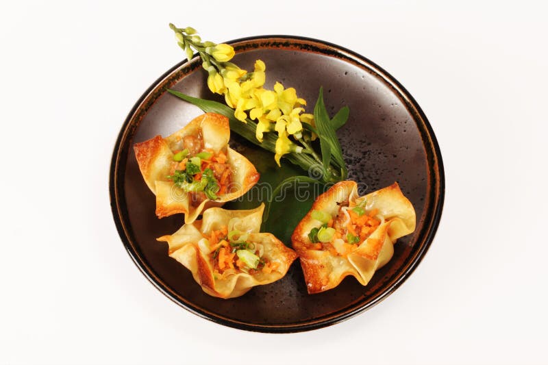 Chinese wantons stock image. Image of tasty, cuisine - 12597861