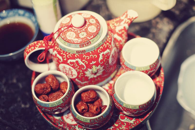 Chinese Wedding Tea Maker stock photo. Image of culture - 30324042