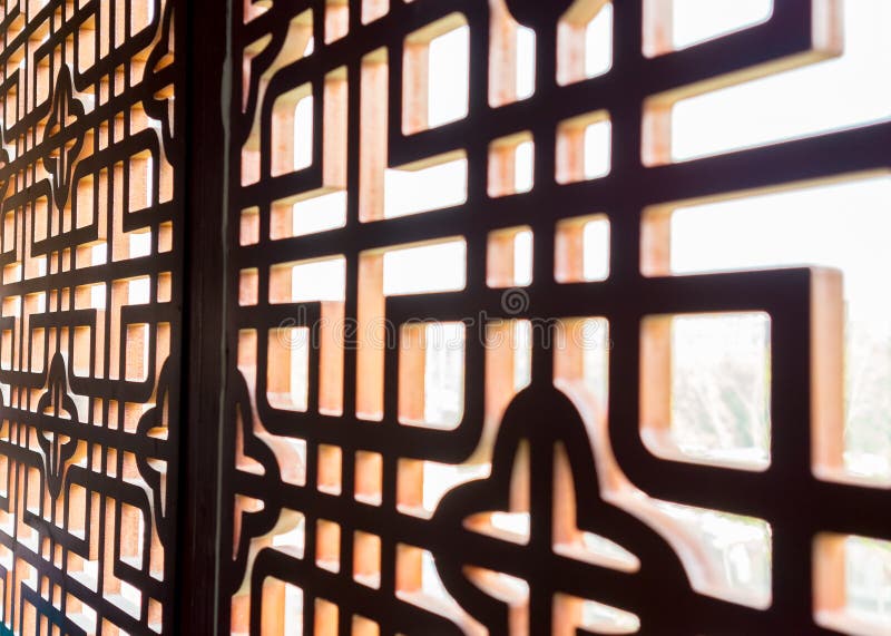 Chinese window pattern stock photo. Image of lattice - 115815172