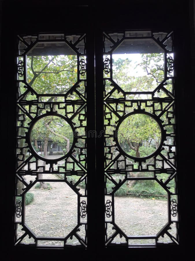 Chinese Windows on the Gulangyu Island, China Stock Image - Image of ...