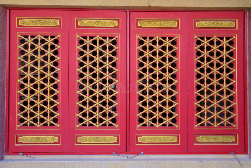 Chinese windows stock photo. Image of decoration, yellow - 39826324