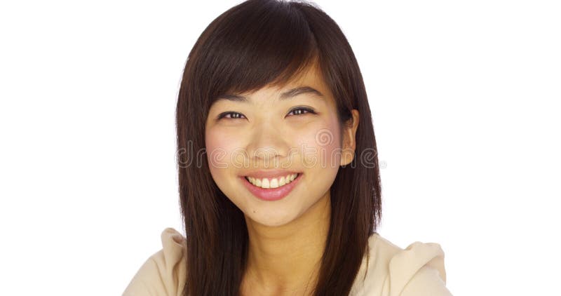 Chinese Woman Looking at Camera Stock Photo - Image of fresh, bright ...