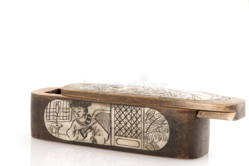 Chinese wooden ancient box editorial photo. Image of case - 6326171