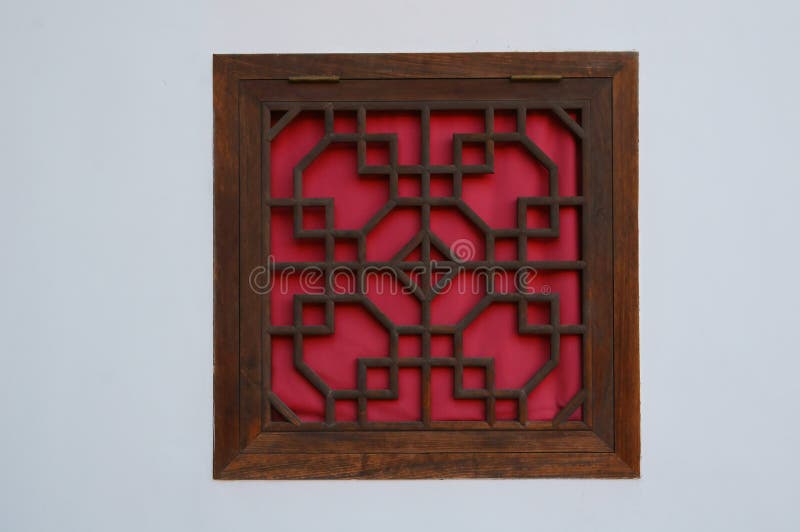 Chinese wooden window. stock photo. Image of wooden, travel - 52753402