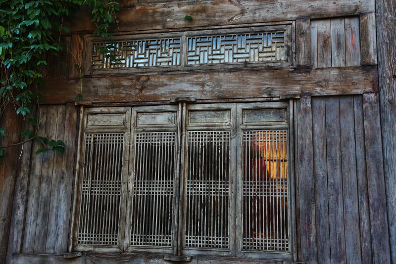 Chinese wooden windows stock photo. Image of windows - 234782958
