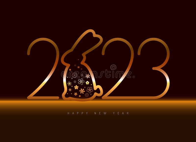 Chinese Year Symbol. 2023. Rabbit Chinese New Year Symbol Vector ...