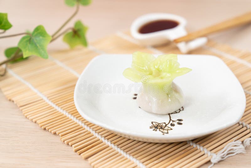 Chinese Yellow Color Flower Dumpling or Dim Sum Stock Image - Image of ...