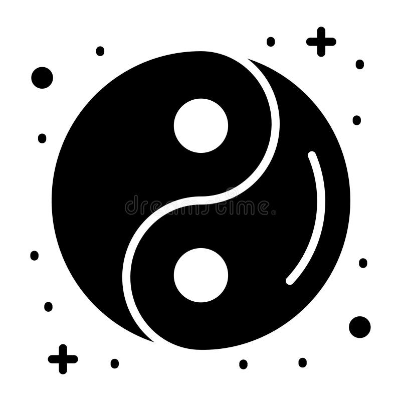 Chinese Yin Yang Vector Design in Trendy Style Stock Vector ...