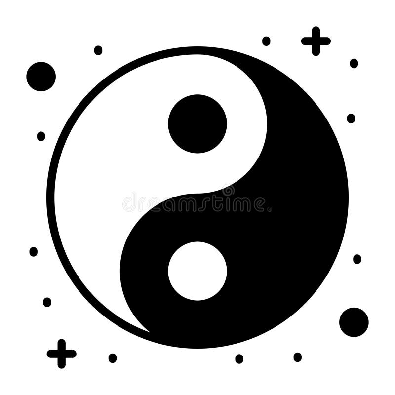 Chinese Yin Yang Vector Design in Trendy Style Stock Vector ...