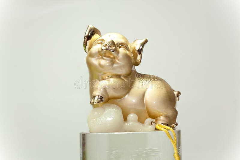 Chinese Zodiac Pig stock image. Image of richness, golden - 11131119