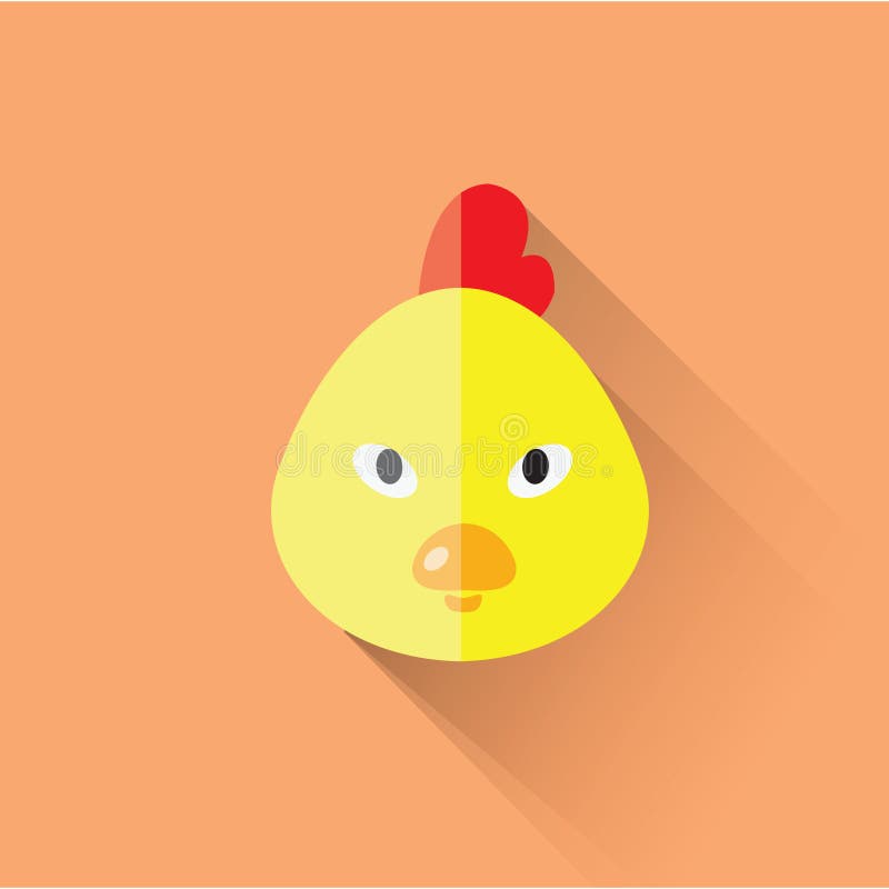 Chinese Zodiac of a Rooster. Vector Illustration Decorative Design ...