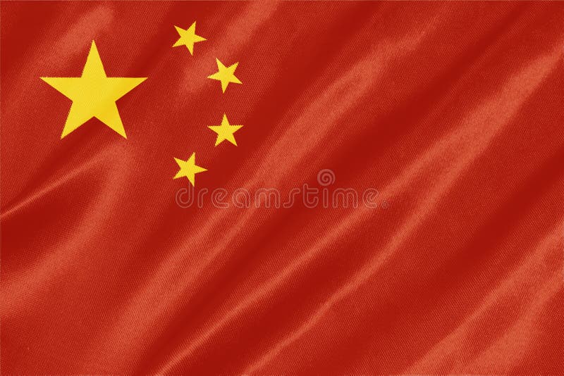 Chinesische Flagge - China stockfoto. Bild von abbildung - 134227086