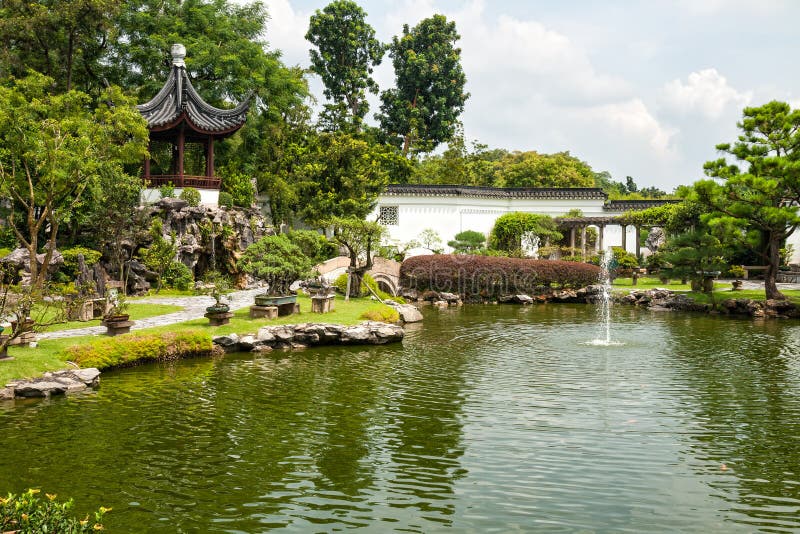 Chinesischer Garten, Singapur Stockbild - Bild von brücke, japanisch ...