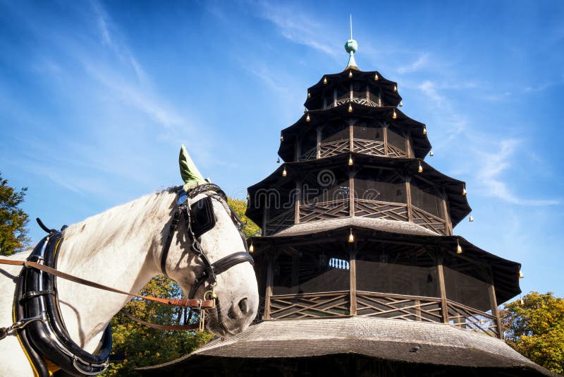 Chinesischer turm - munich stock image. Image of color - 61028253
