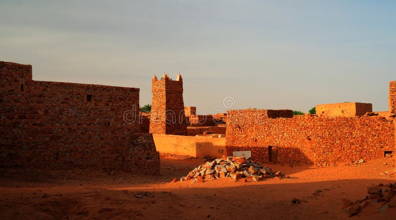 Chinguetti Mosque, Mauritania Stock Image - Image of ruin, sahara: 78188679