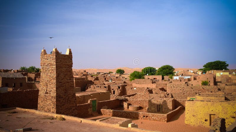 Chinguetti Mosque , One of the Symbols of Mauritania Stock Image ...