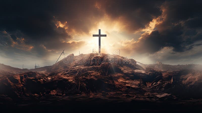 Chining cross stock photo. Image of crucifixion, heaven - 290373446